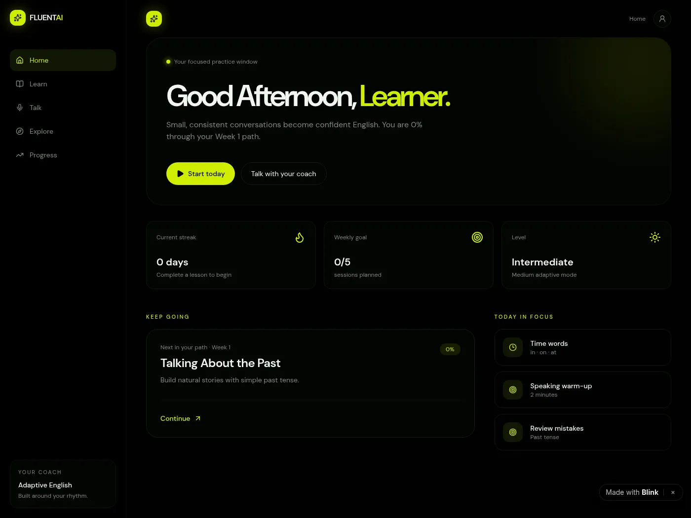 FluentAI Premium Web App