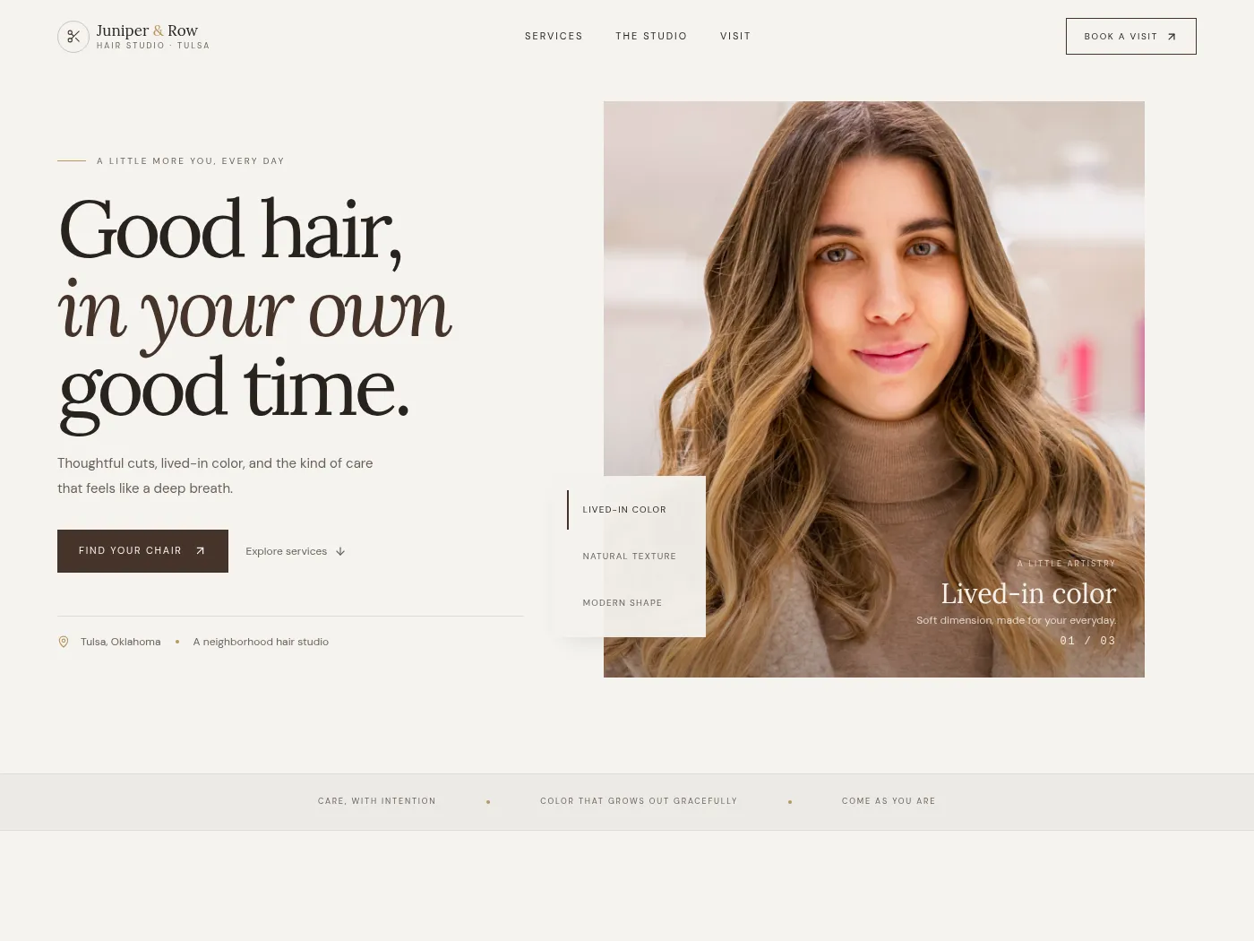 Tulsa Hair Studio Site