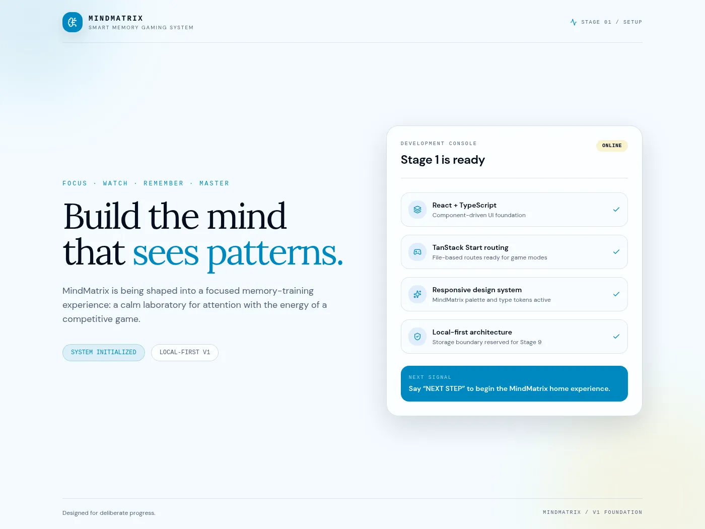 MindMatrix: Memory Game Platform