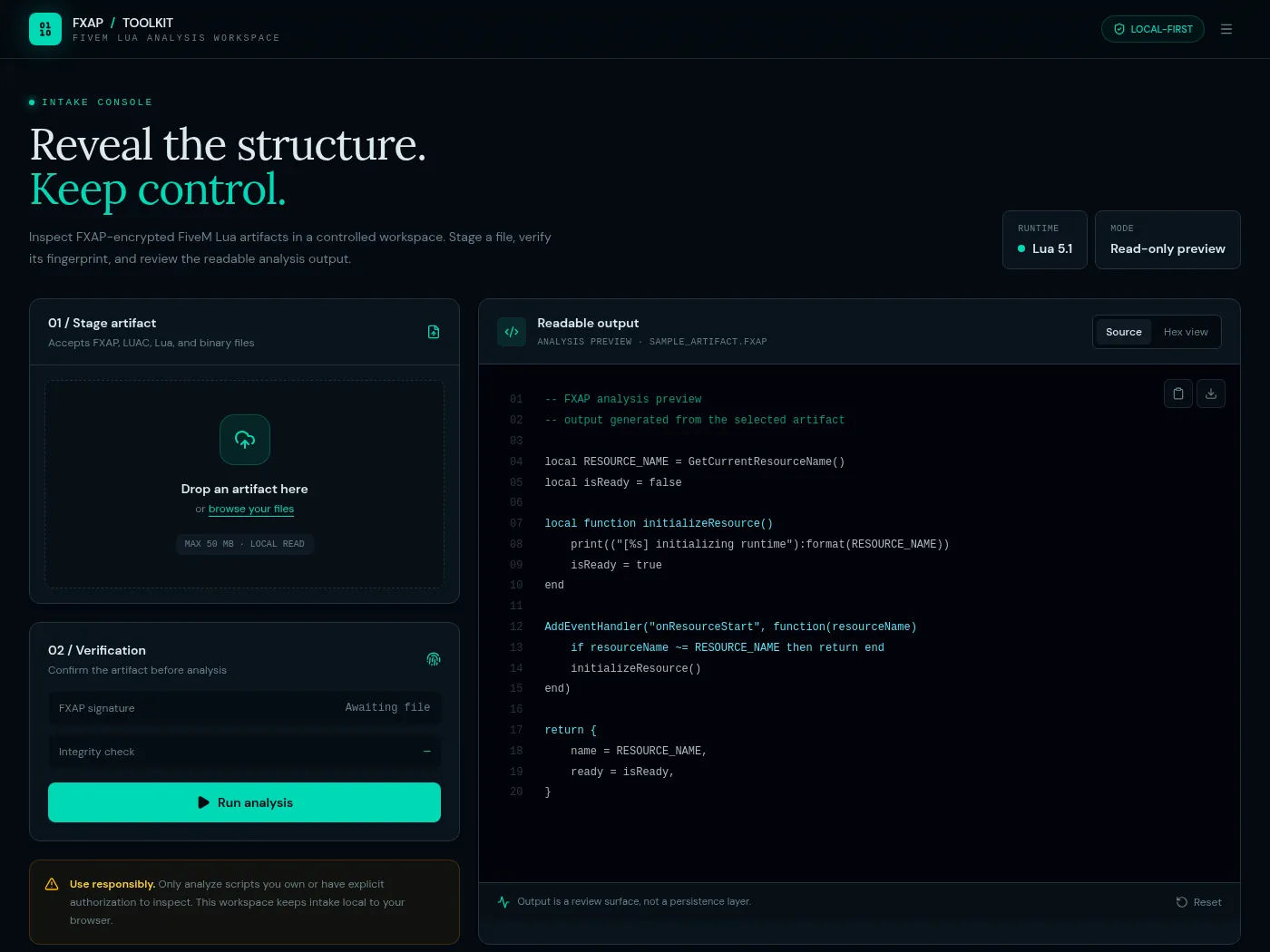 Lua FXAP Decrypt Toolkit