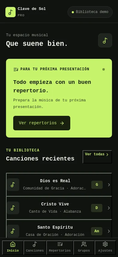 Clave de Sol Pro