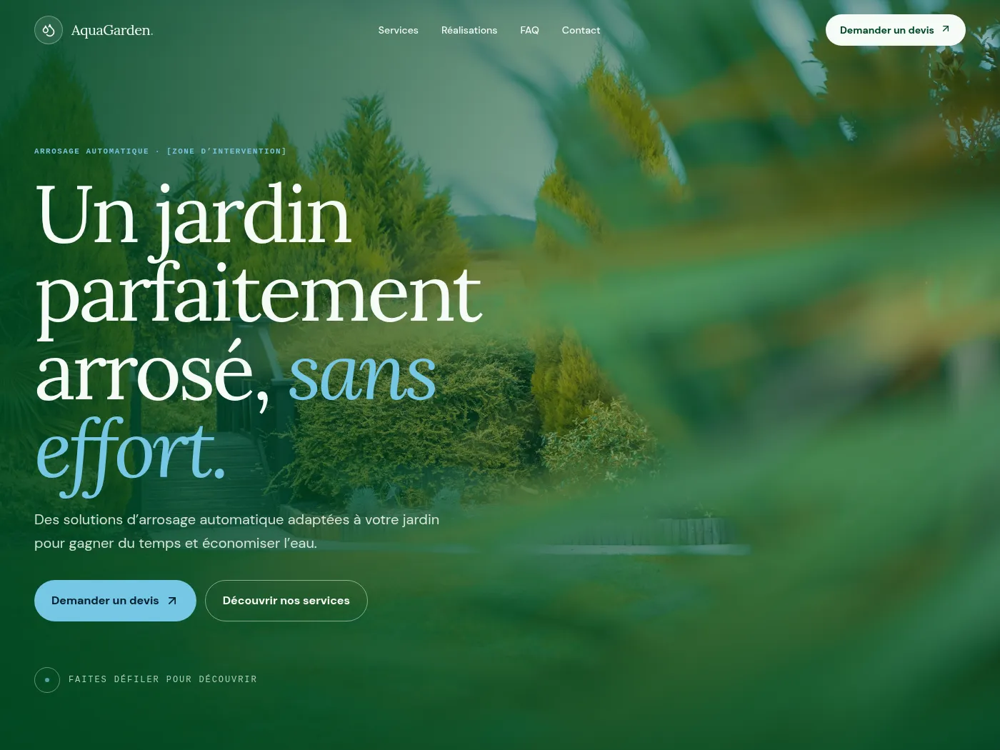 AquaGarden Pro Website