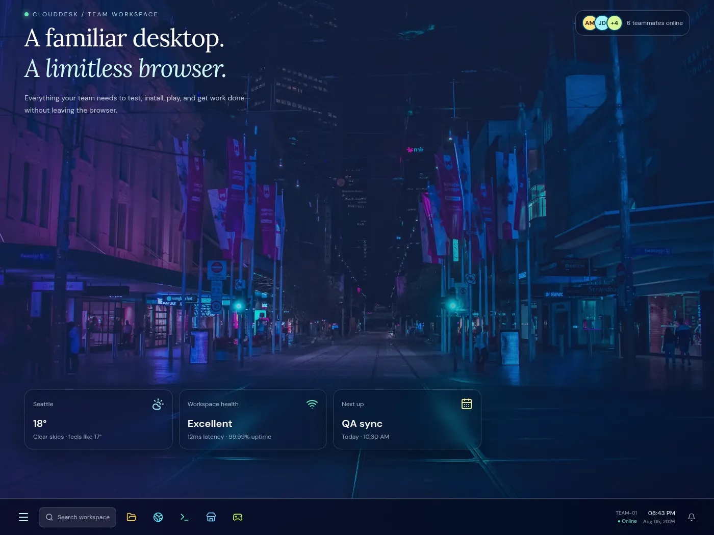 Win10 Web Workspace