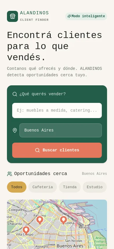 Alandinos Client Finder