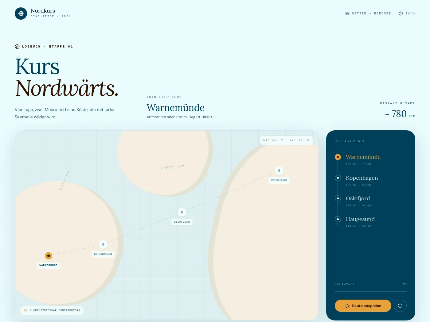 Animated Cruise Route