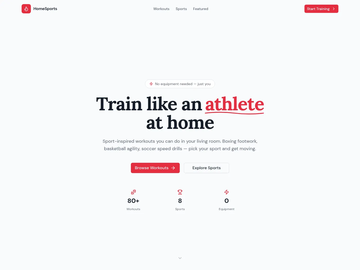 Home Sports Workout Hub