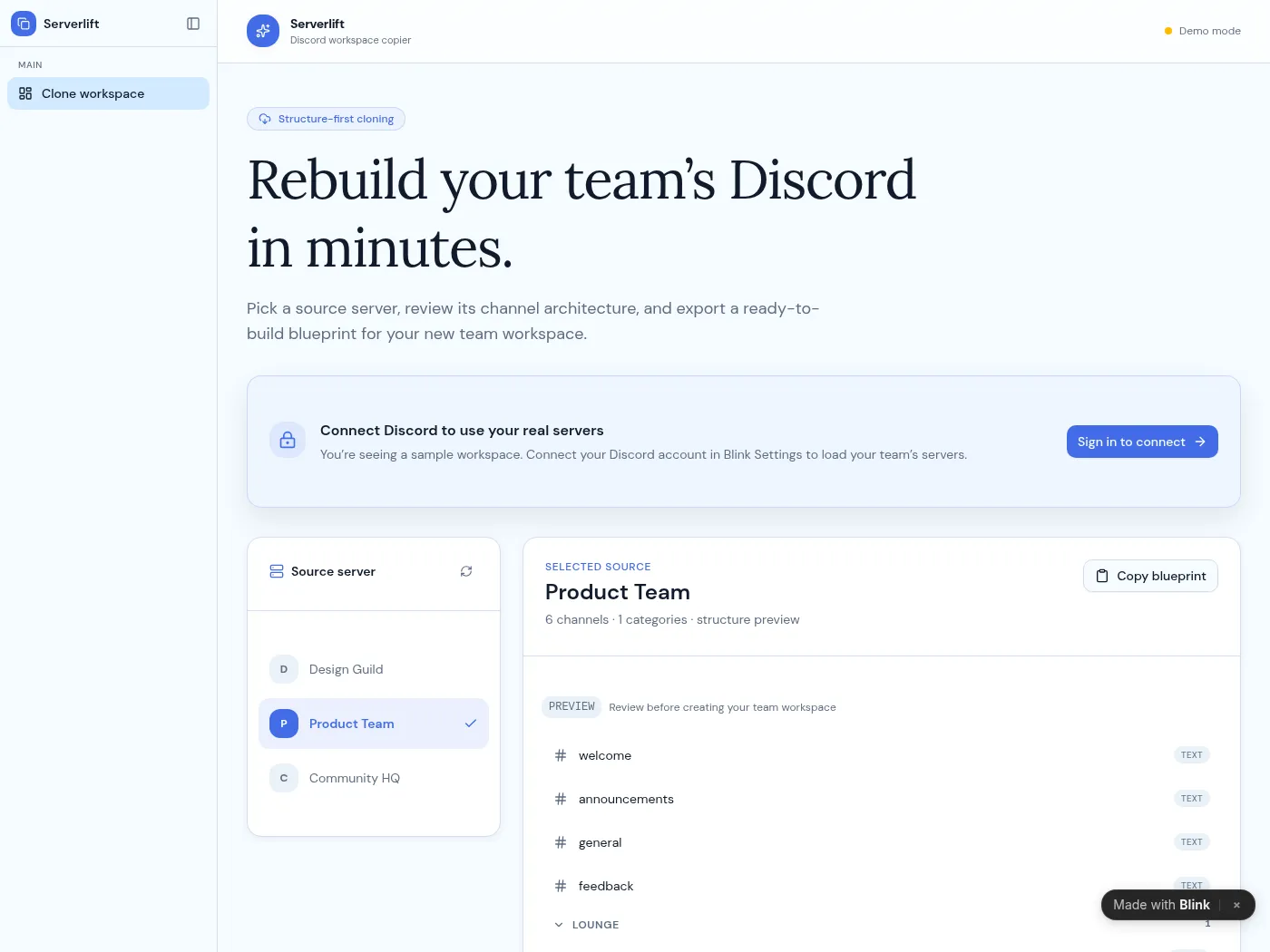 Discord Server Cloner