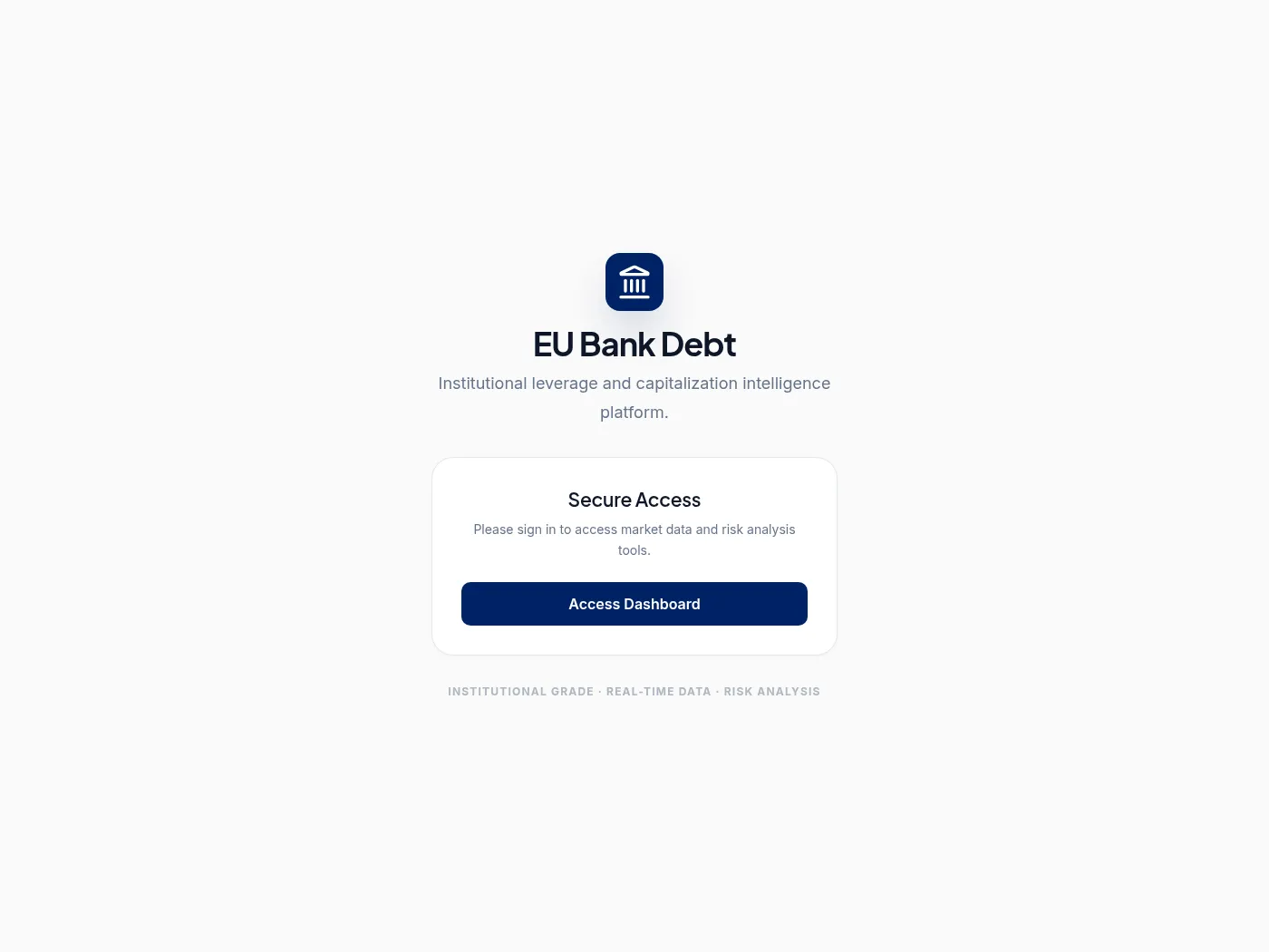 EU Bank Debt Chart