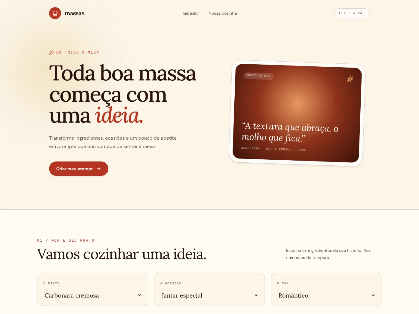 Massas Prompt Generator