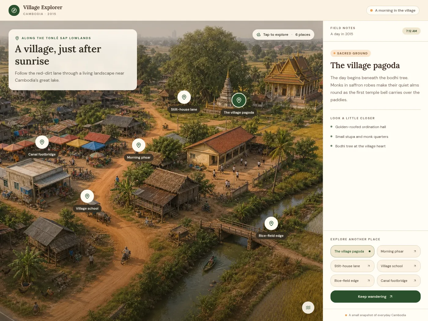 Cambodian Village Explorer