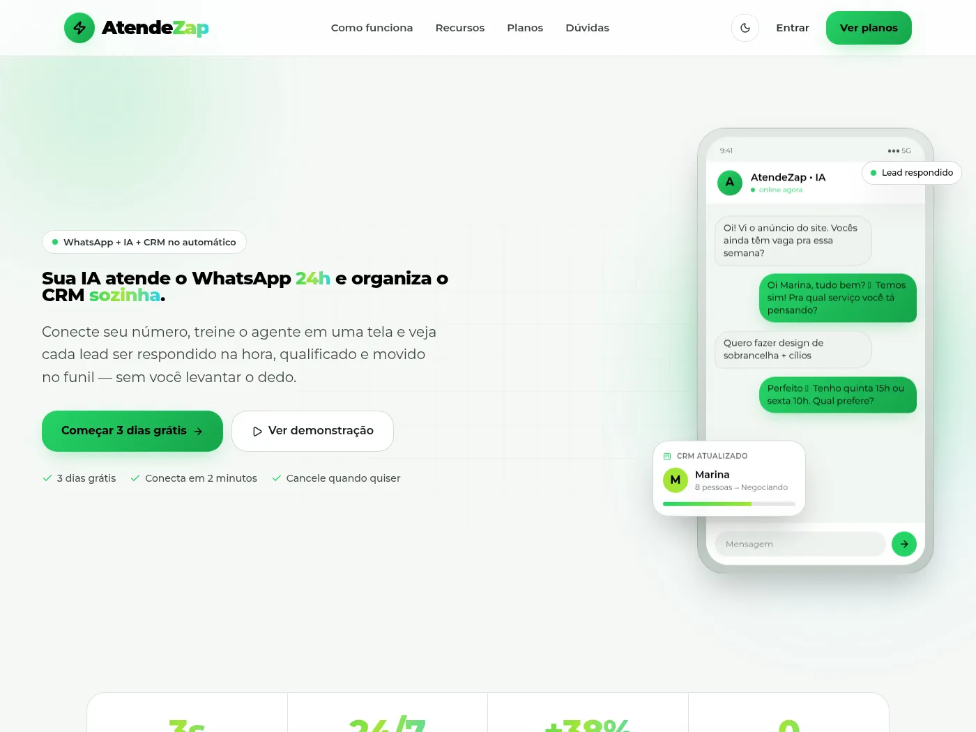 AtendeZap — Template para Alunos (Remix)
