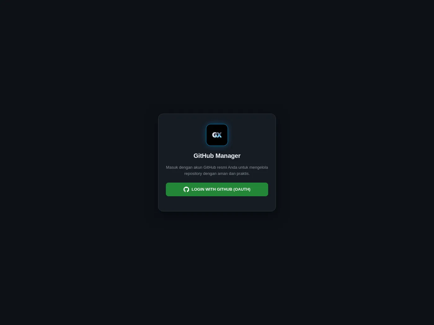 GitHub Manager