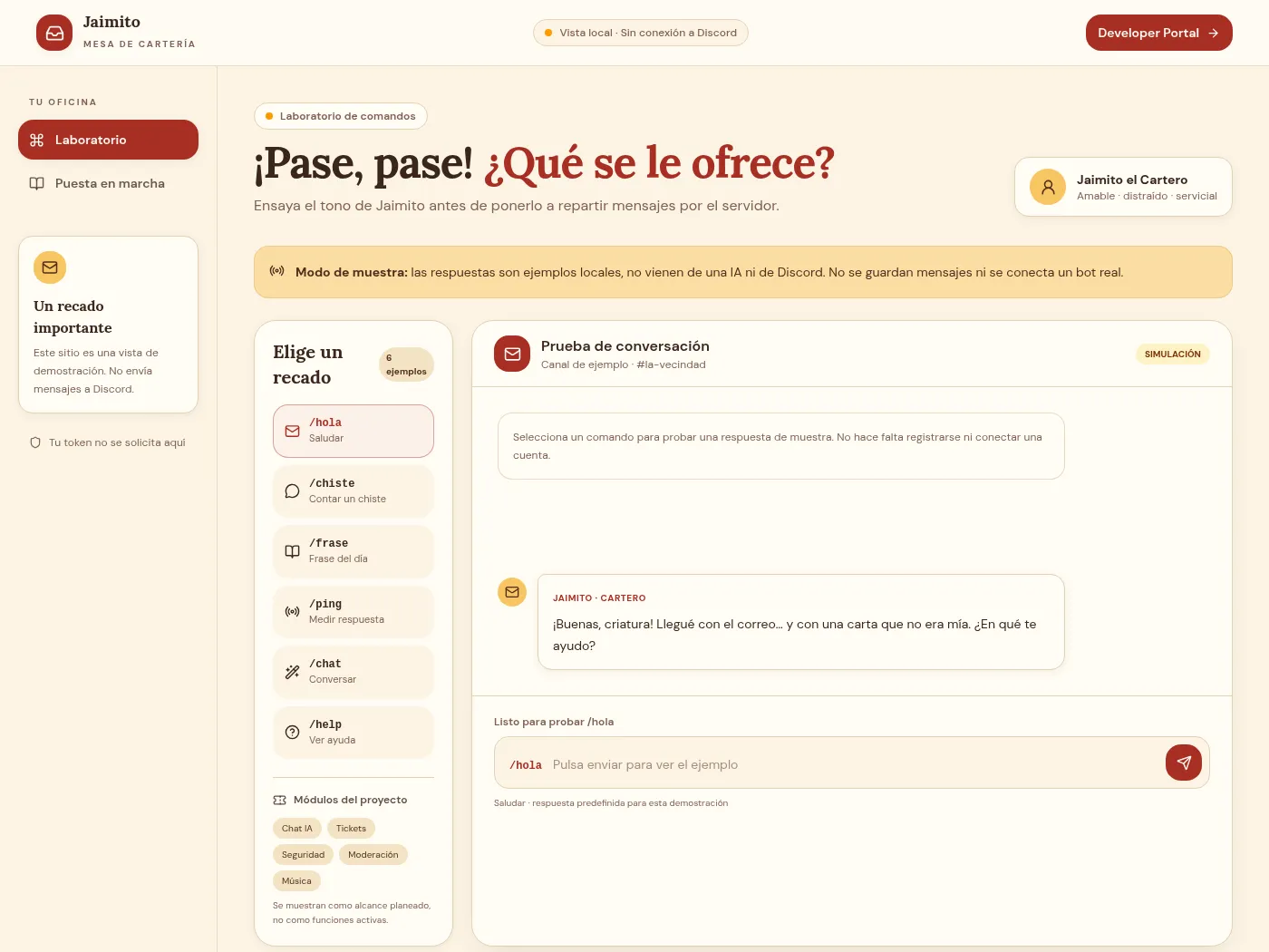 Jaimito el Cartero Bot