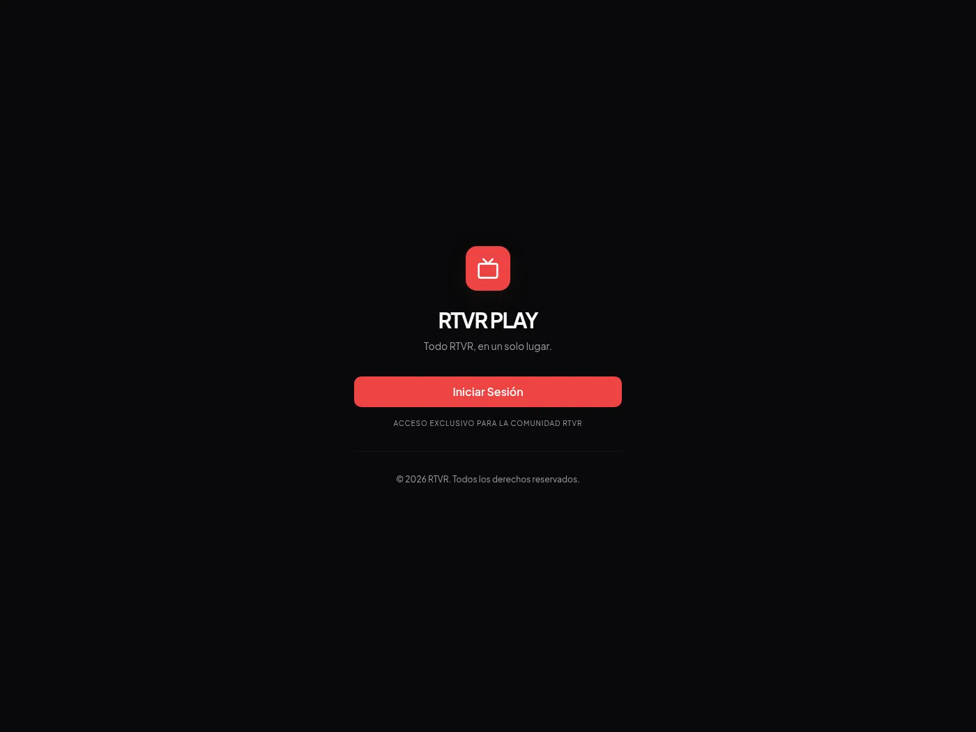 RTVR Play Platform
