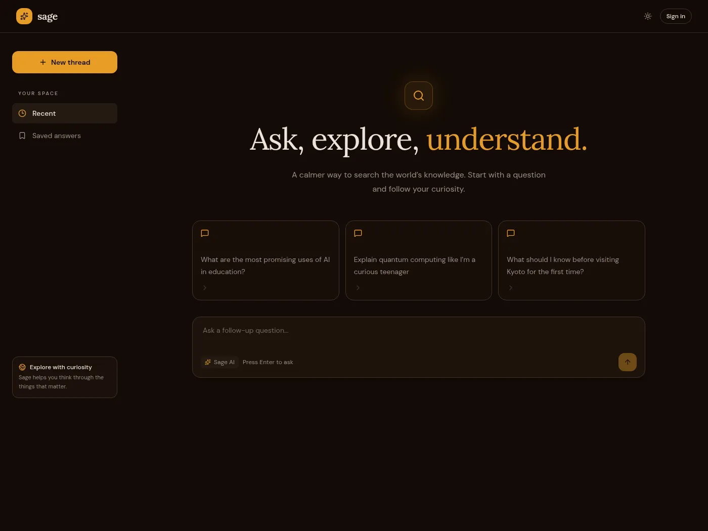 Perplexity AI Clone