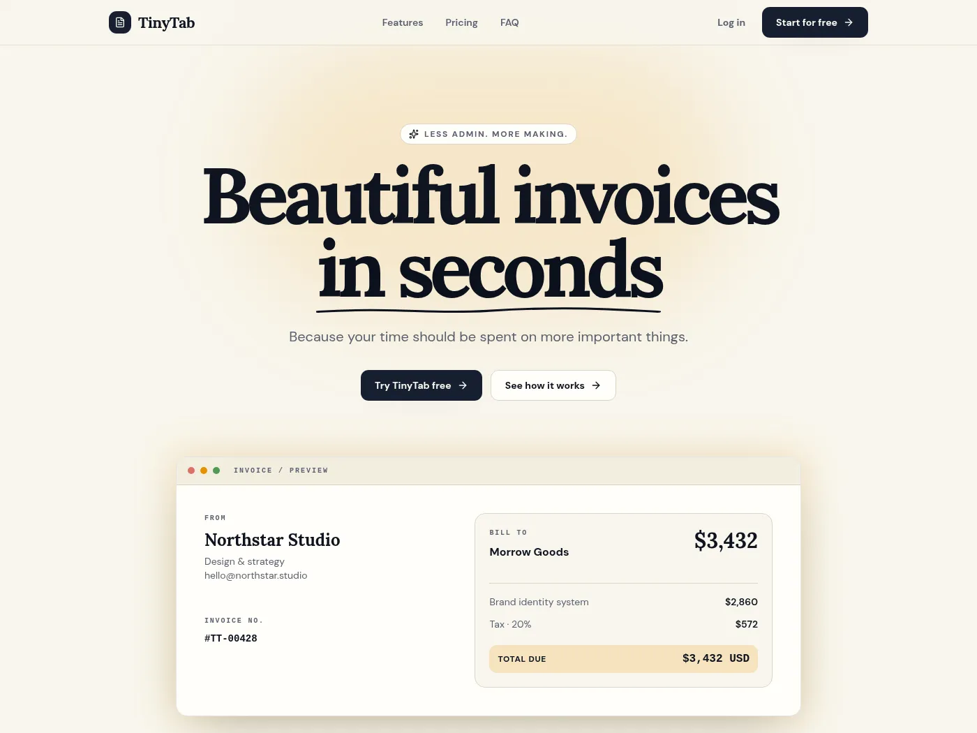 TinyTab Redesign