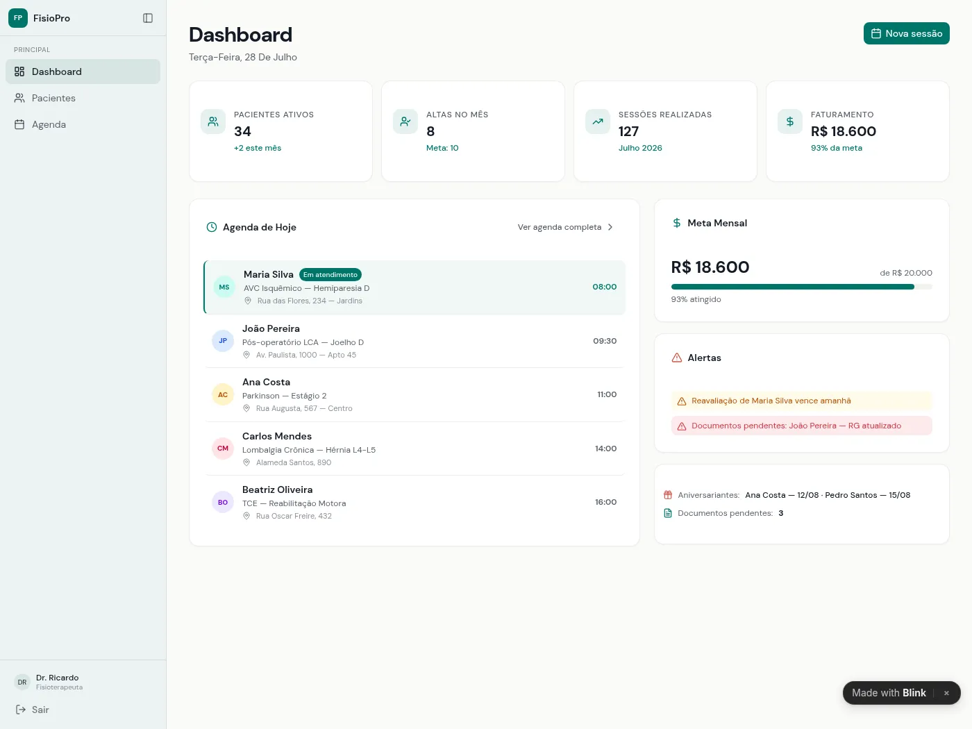 FisioPro Cloud Suite