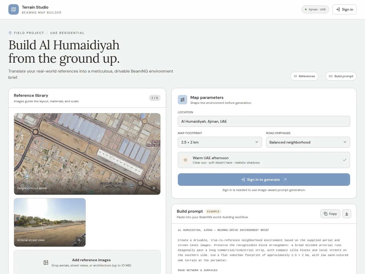 BeamNG Ajman Map Builder