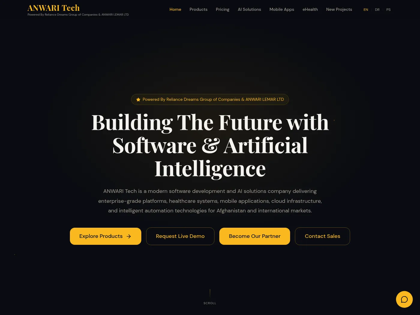 ANWARI Tech Website