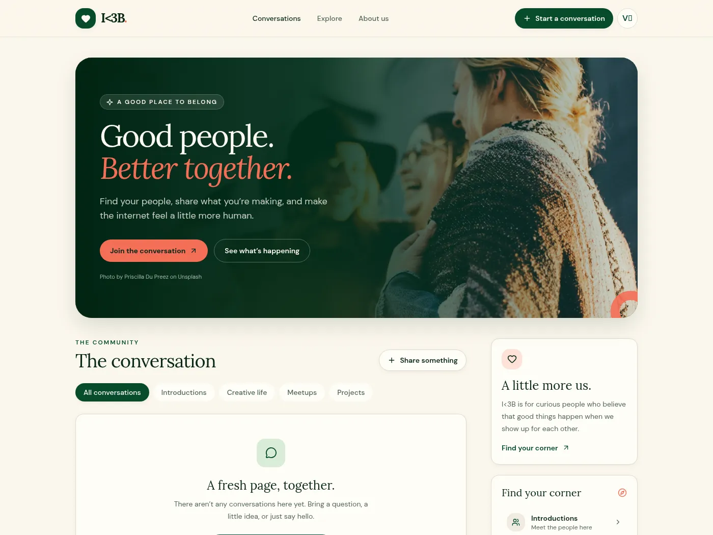 I<3B Social Hub