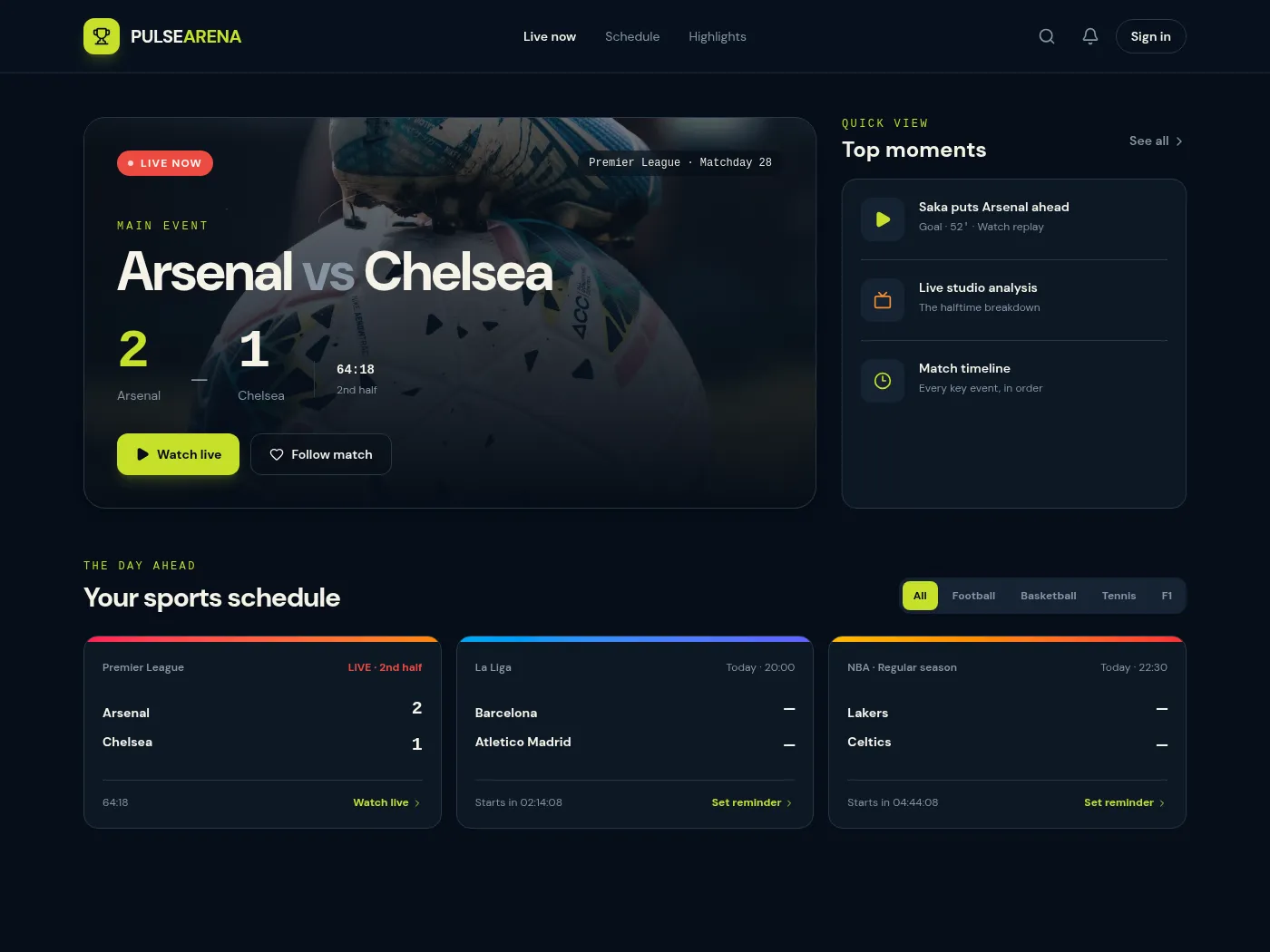 LiveSports Stream App