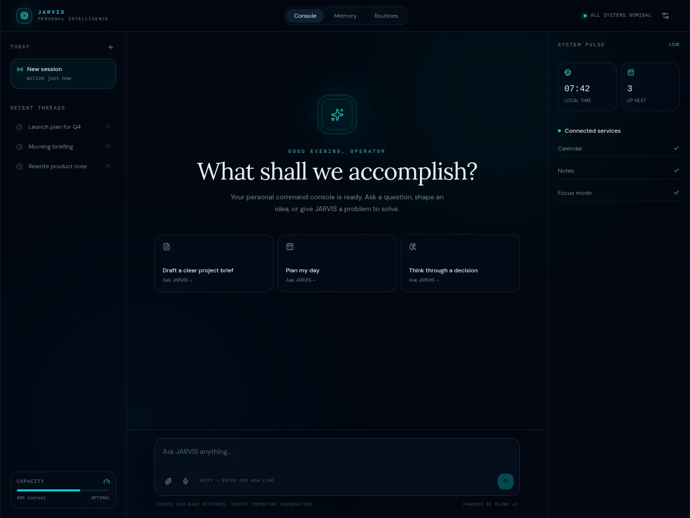 Jarvis Assistant App