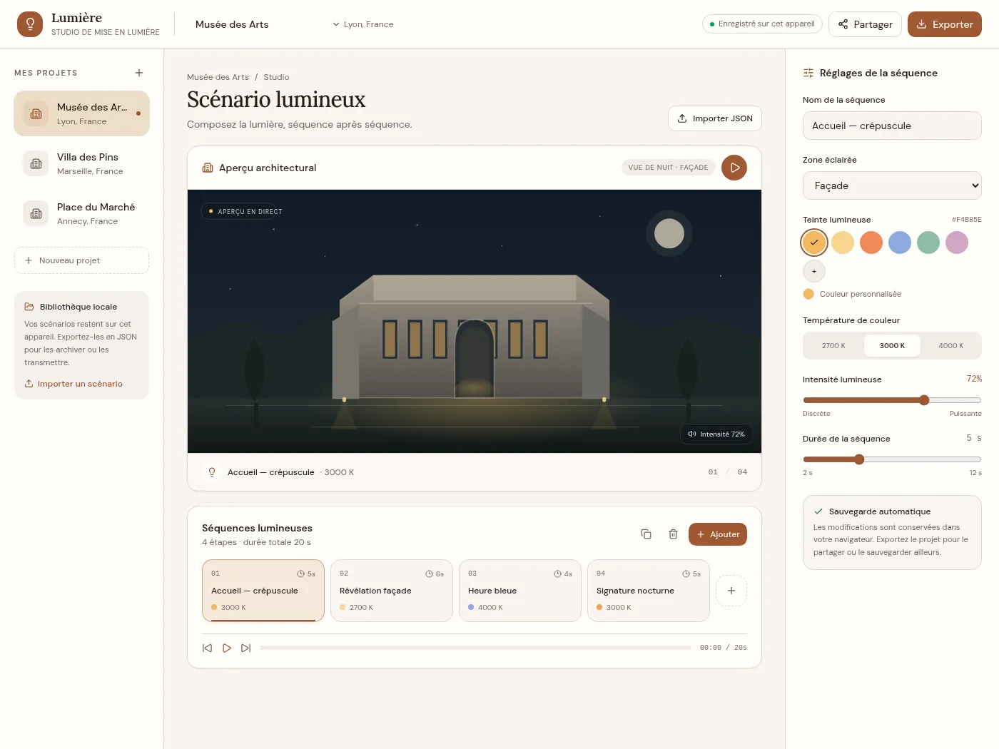 Lumière Architecturale Web