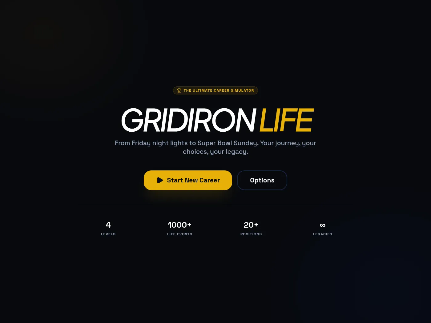 Gridiron Life Simulator