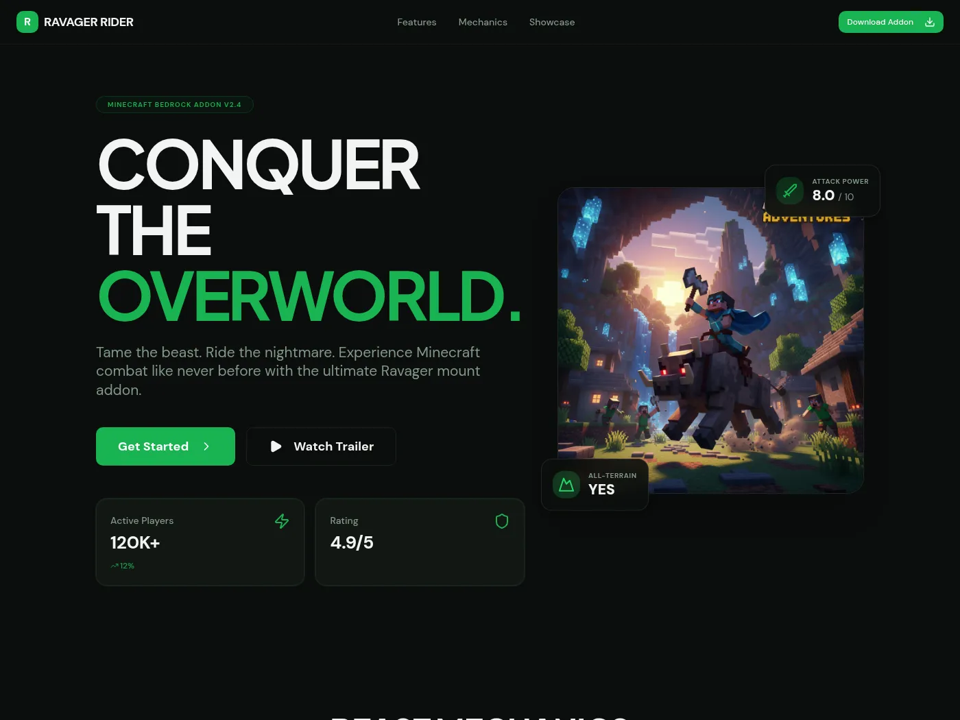 Rideable Ravager Addon Site
