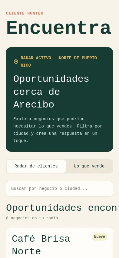 Cliente Hunter