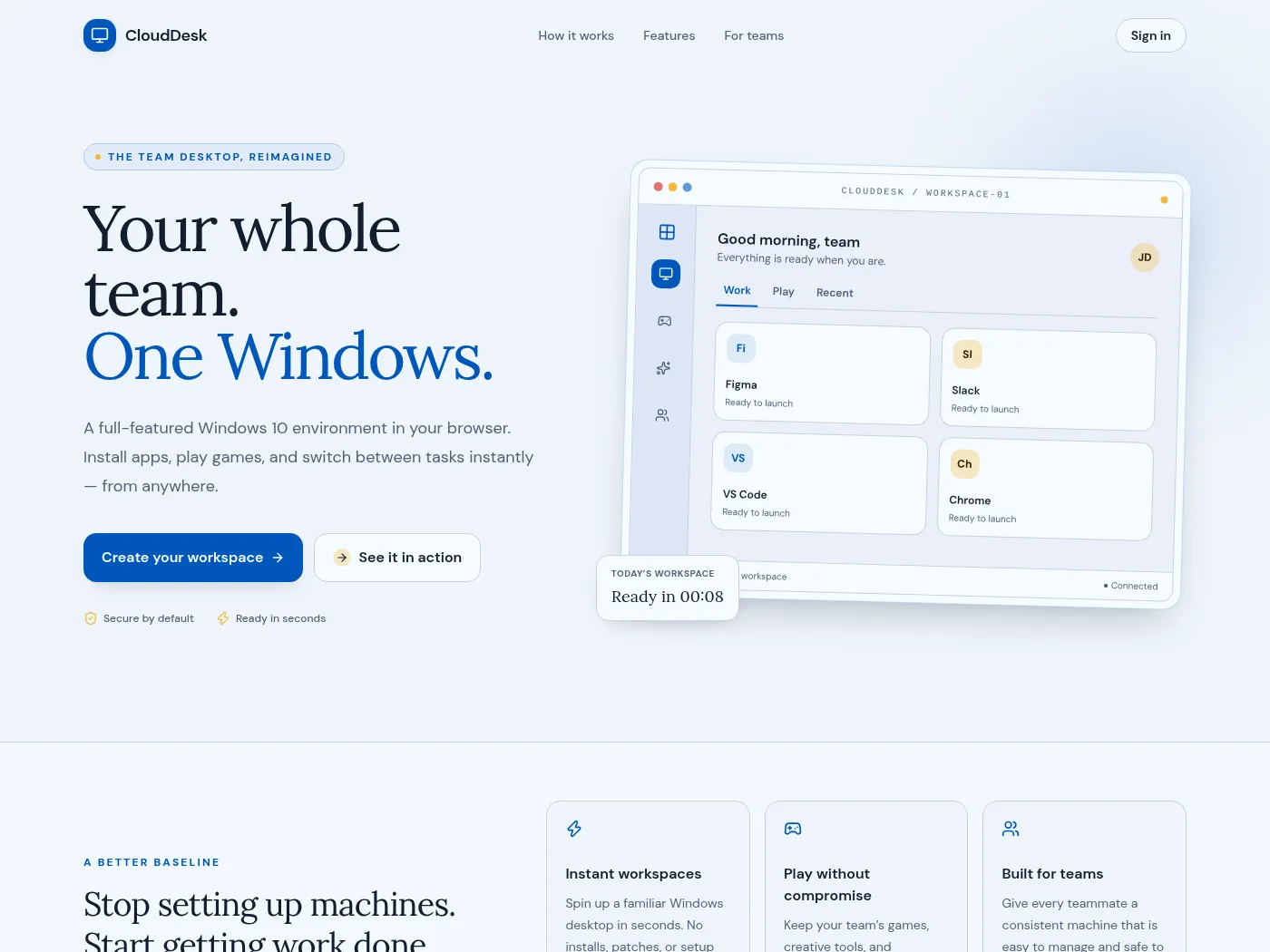 Win10 Cloud Desktop