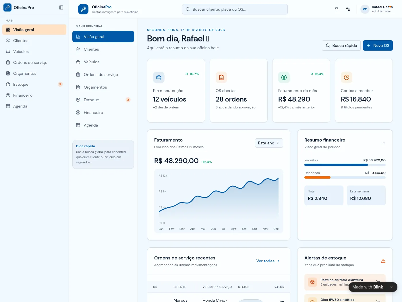 OficinaPro Manager