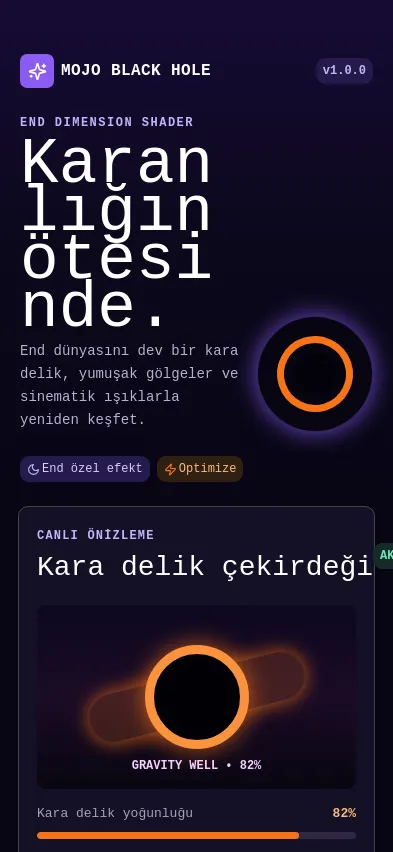 Mojo Black Hole Shader
