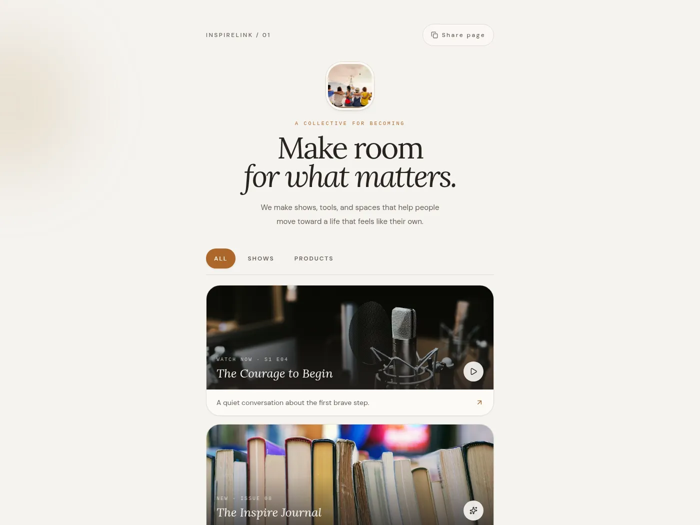 InspireLink Bio Hub