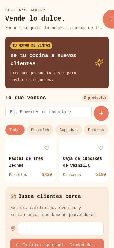 Ofelia's Bakery Finder