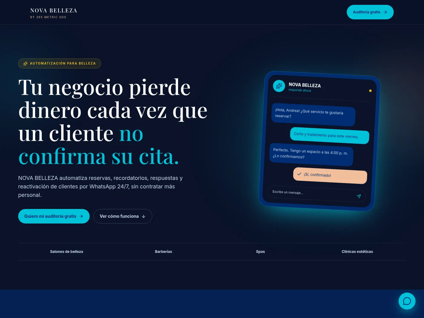 NOVA BELLEZA Landing