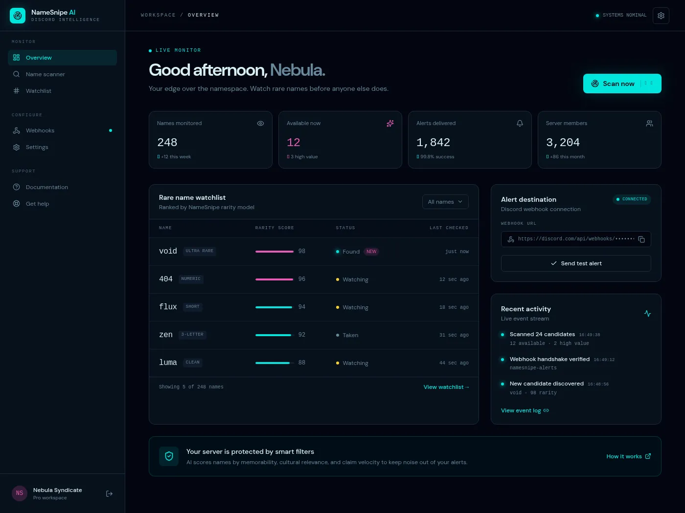 NameSnipe AI