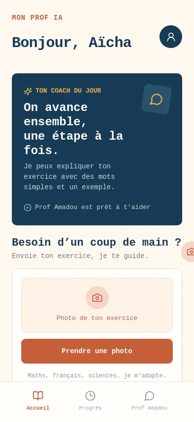 Mon Prof IA Mobile