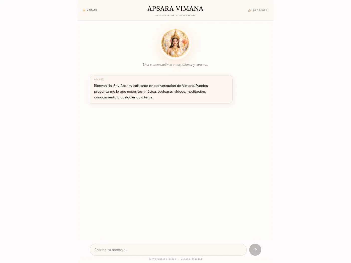 Apsara Vimana Chat