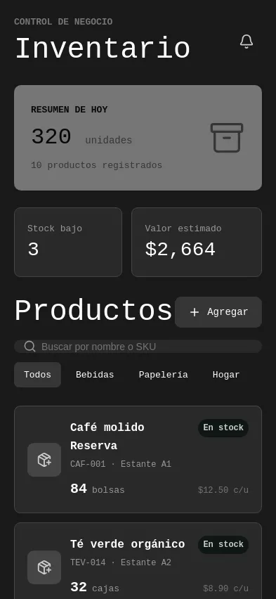Inventario móvil fácil