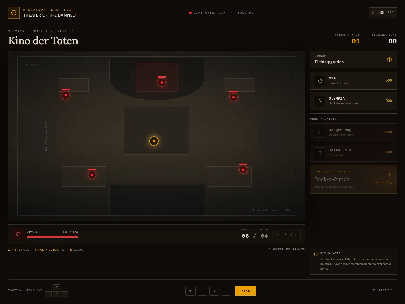 Kino der Toten Web Game