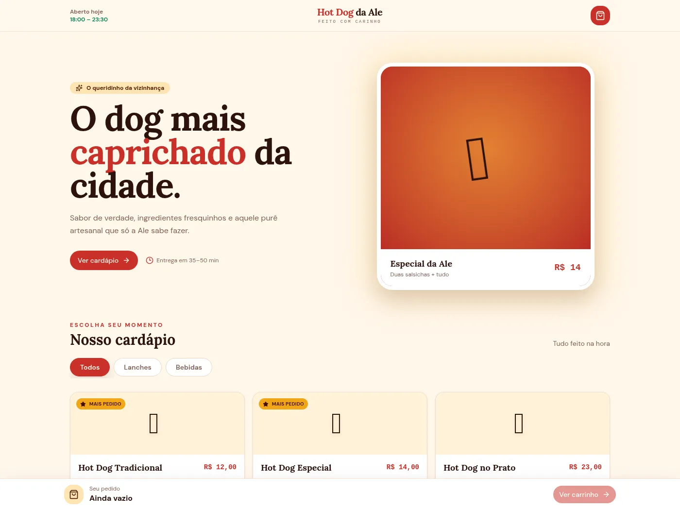 Hot Dog da Ale Delivery