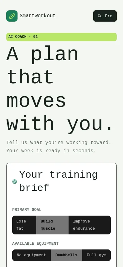 SmartWorkout AI Coach