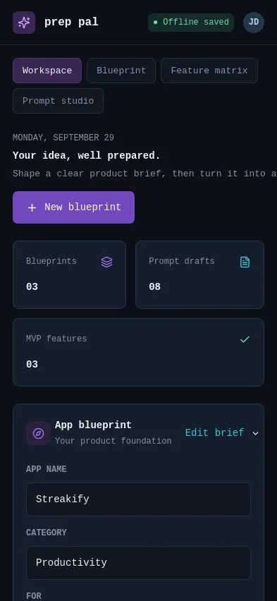 Prep Pal – AI Spec Companion