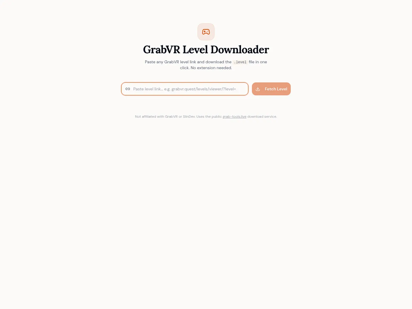 GrabVR Level Downloader
