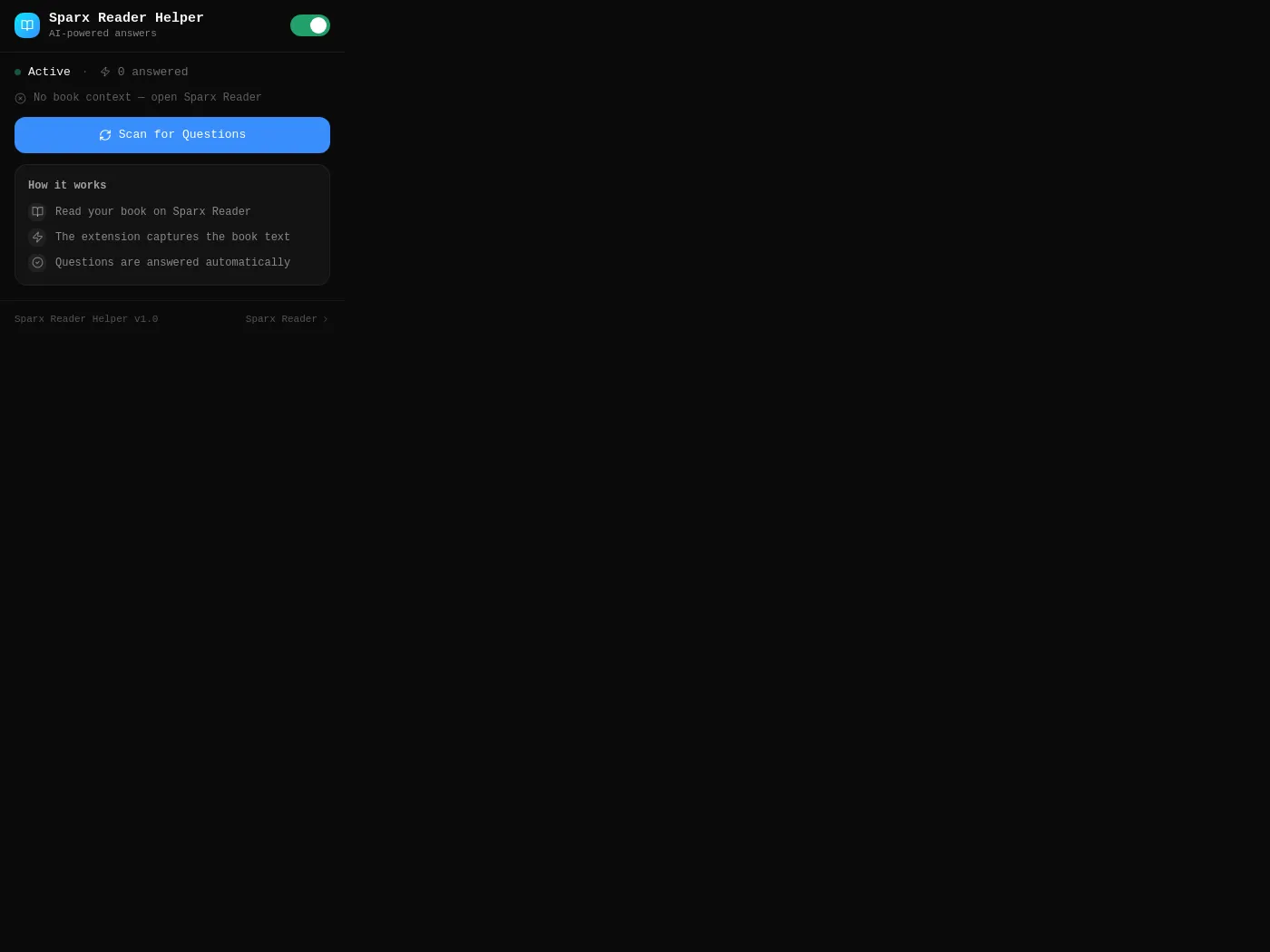 Sparx Reader Helper