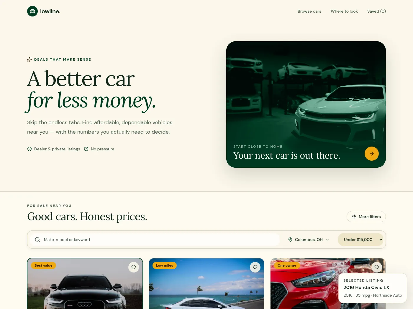 Affordable Vehicle Finder