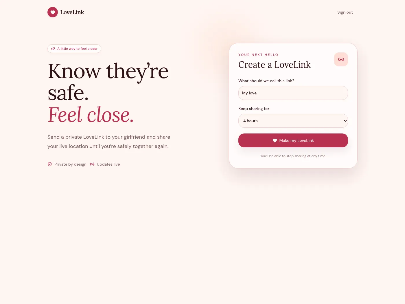 LoveLink Locator