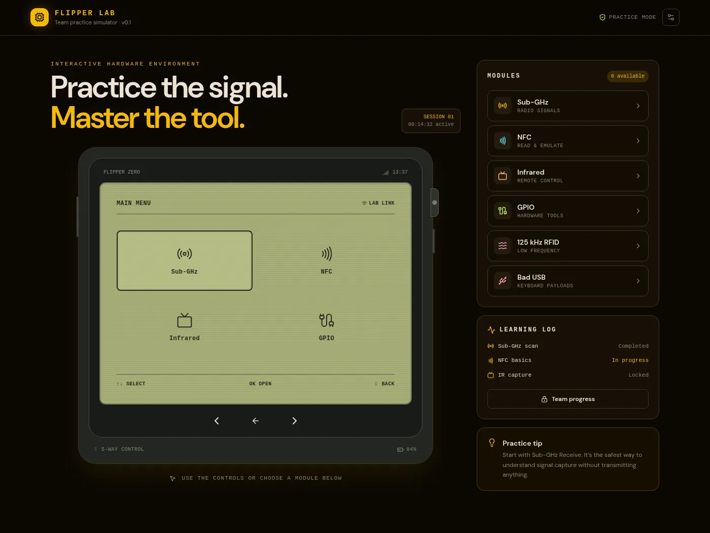 Flipper Zero Web Sim