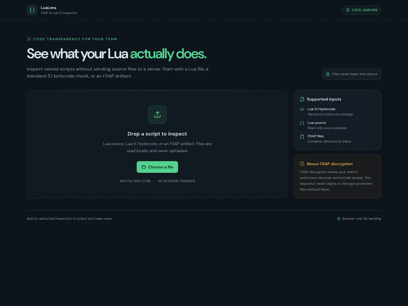 FXAP Lua Decrypt Toolkit